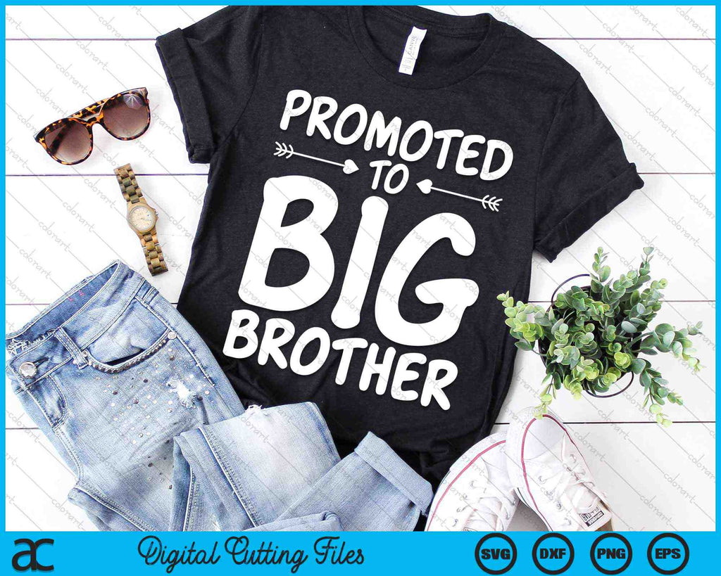 Promoted to Big Brother Kids Big Brother SVG PNG Digital Cutting Files ...