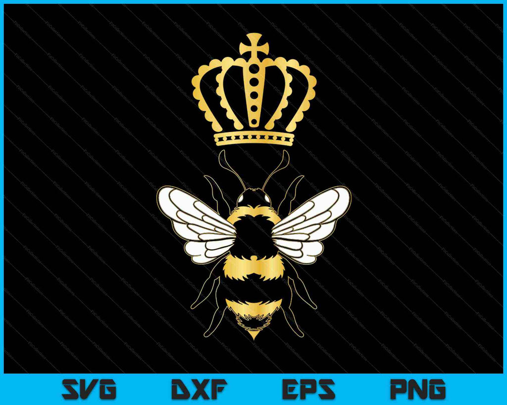 Queen Bee Vintage SVG PNG Cutting Printable Files – creativeusarts