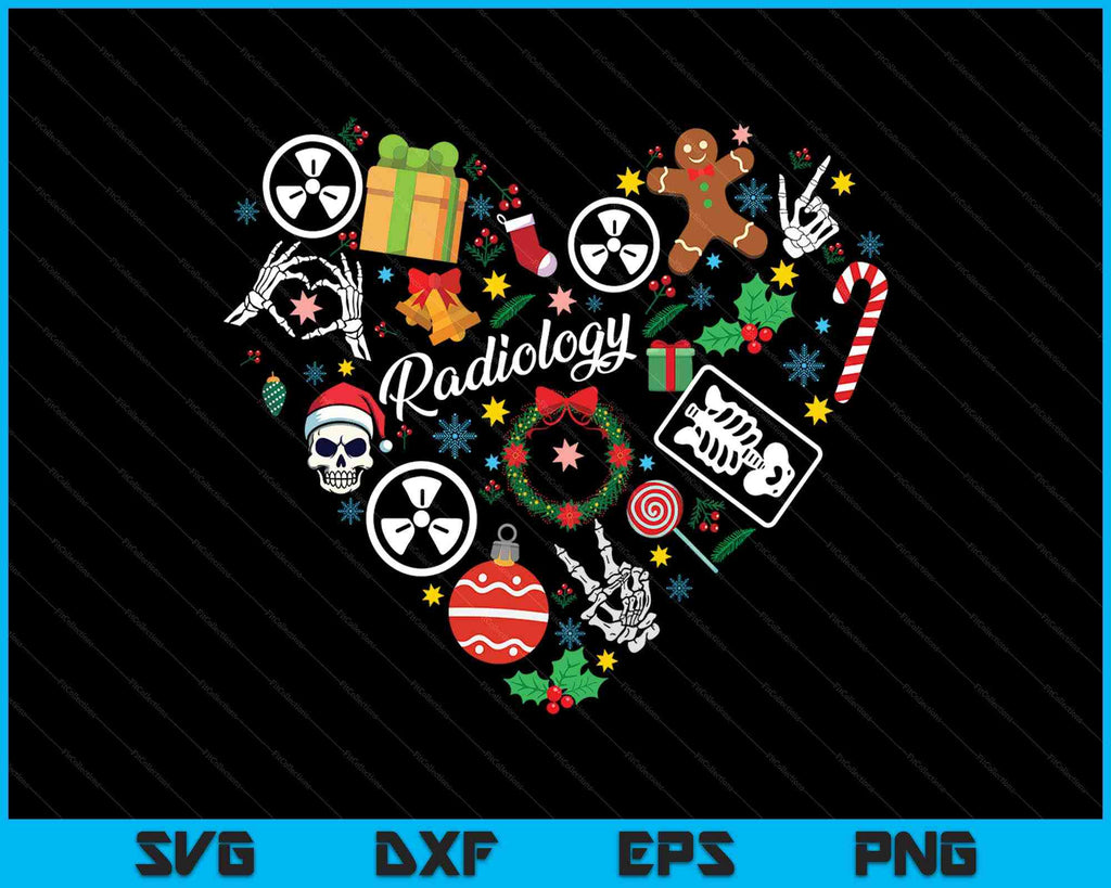 Radiology Christmas Xray Radiologist Christmas Radiologic SVG PNG File ...