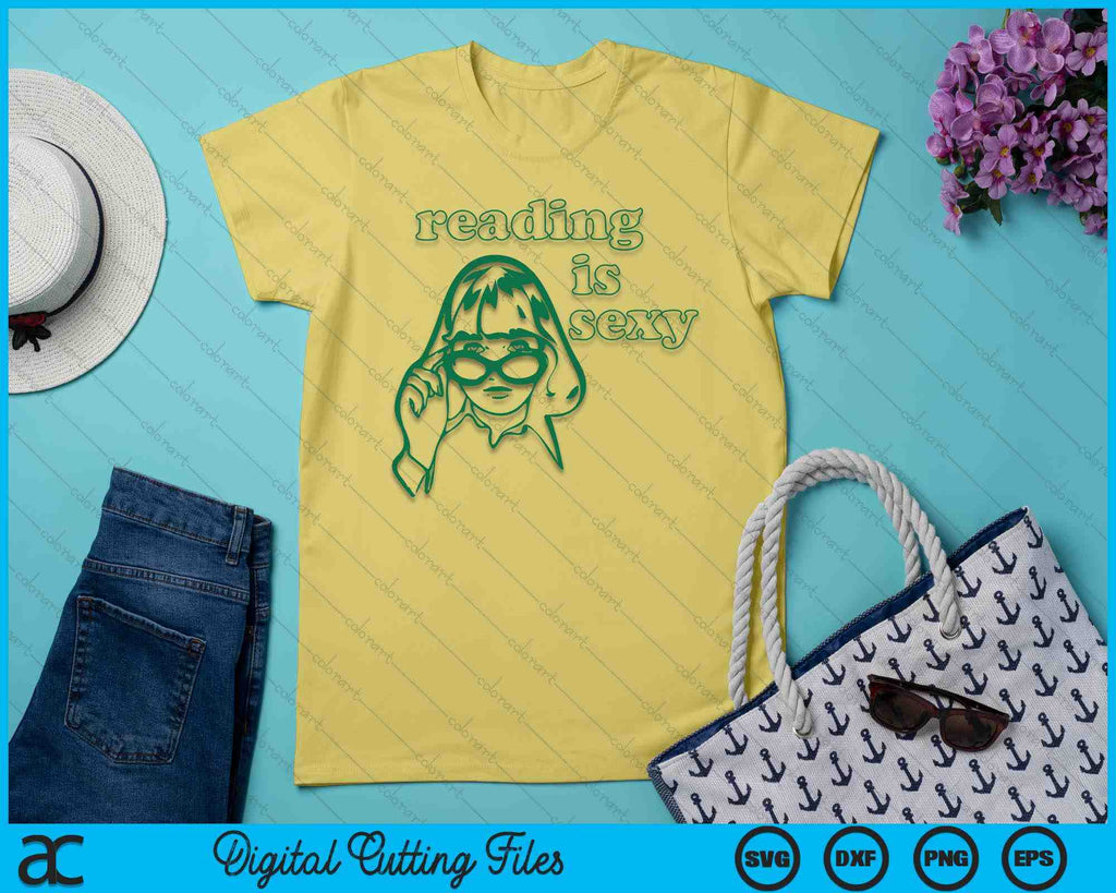 Reading Is Sexy SVG PNG Digital Cutting Files – creativeusarts