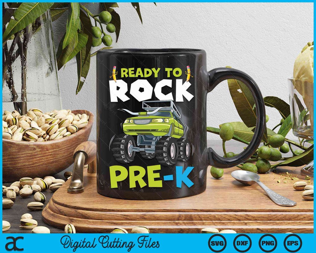 Ready To Rock Pre-K First Day Of Pre-K For Kids SVG PNG Cutting Files ...