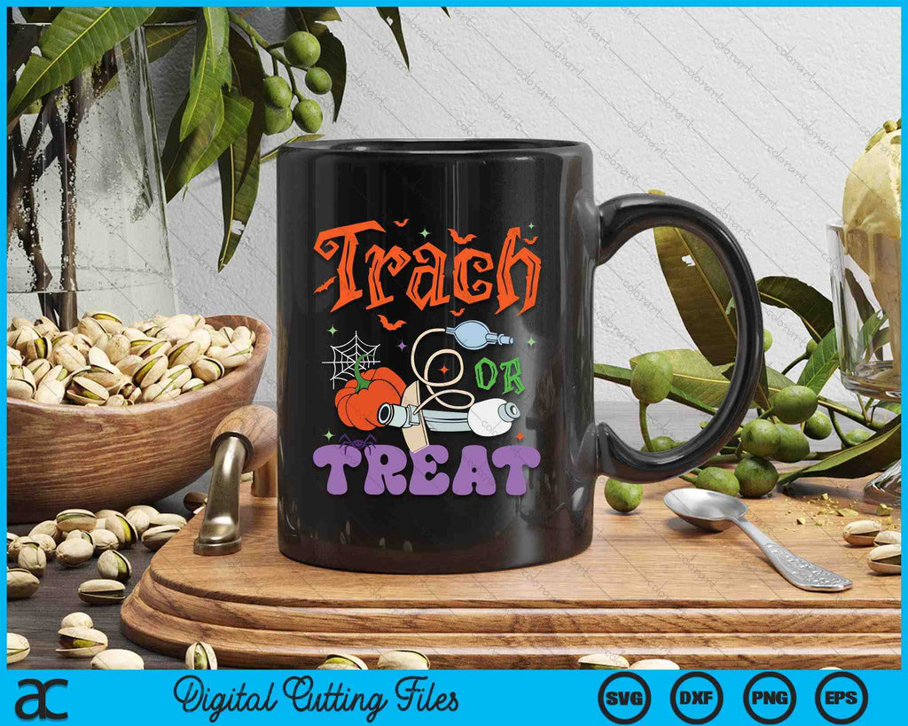 Respiratory Therapist Trach or Treat ICU RN Halloween Nurse SVG Files ...