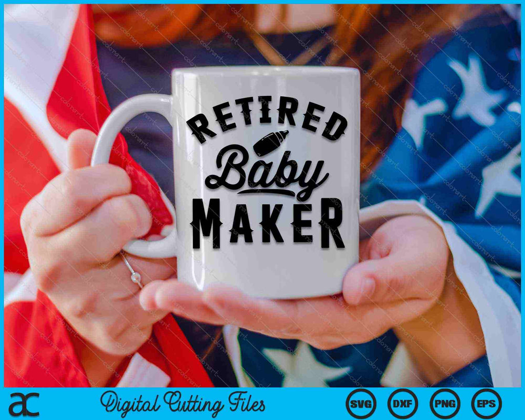 Gepensioneerde Baby Maker grappige mannen vasectomie SVG PNG digitale ...