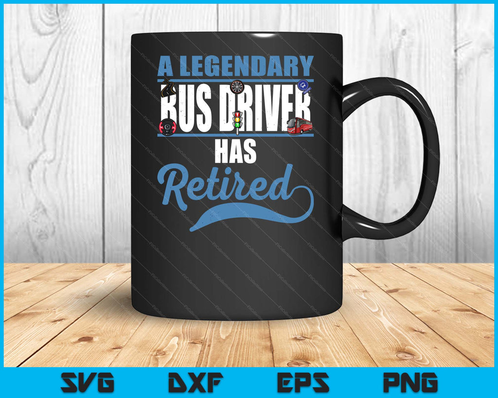 Retired Bus Driver Retirement SVG PNG Digital Printable Files ...