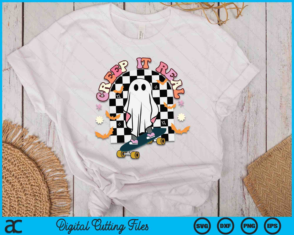 Halloween Creep it Real Ghost Halloween SVG PNG Cutting Files ...