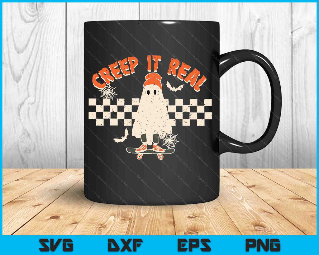 Halloween Creep it Real Vintage Ghost Halloween SVG PNG Files ...