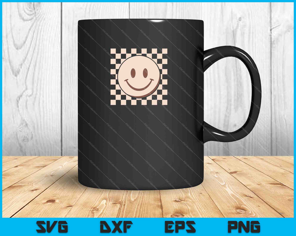 Retro Happy Face SVG PNG Cutting Printable Files – creativeusarts