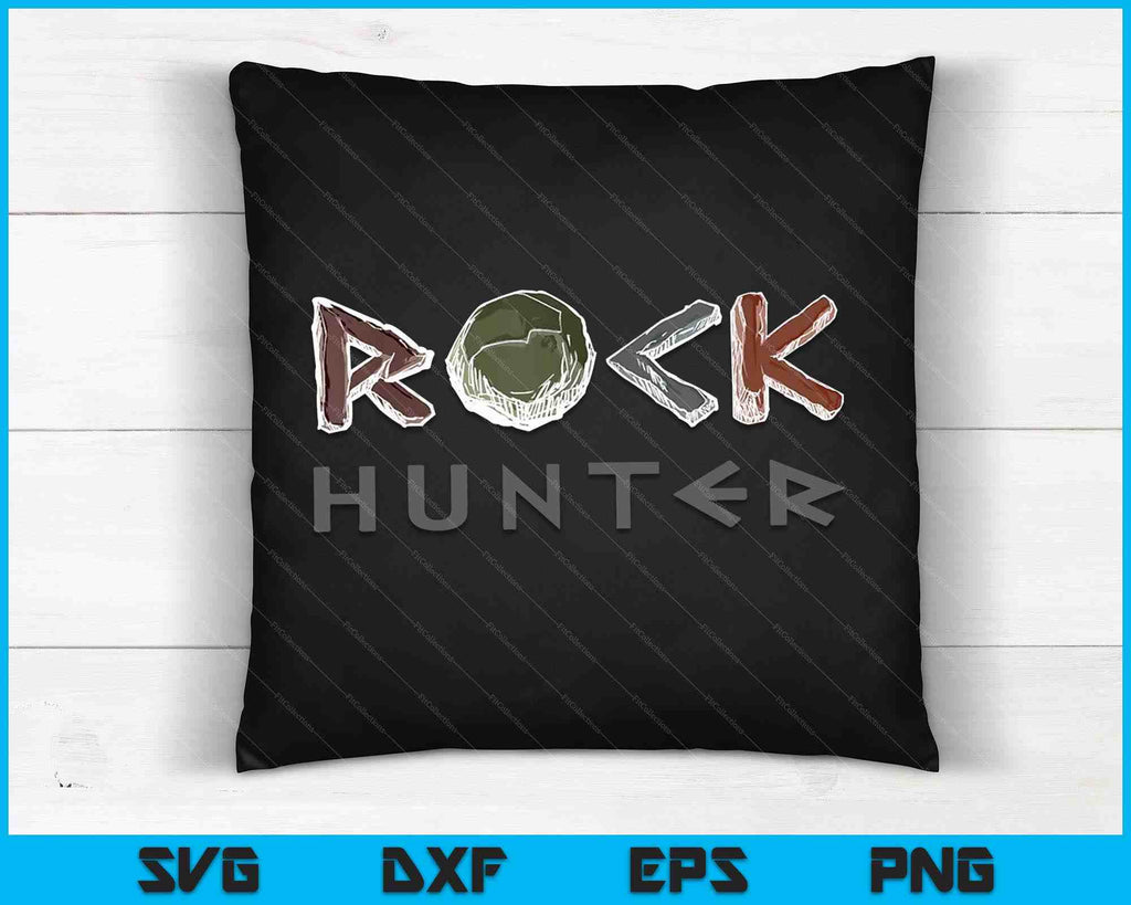 Rock Hunter Funny Rockhounding Petrology Geology Geode Lover SVG Files ...