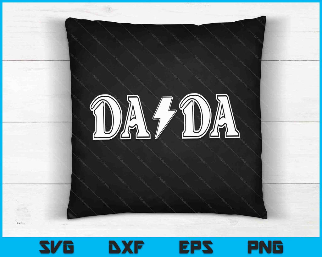 Rock and Roll Dada Father's Day For New Dad for Him Dada SVG PNG Files ...