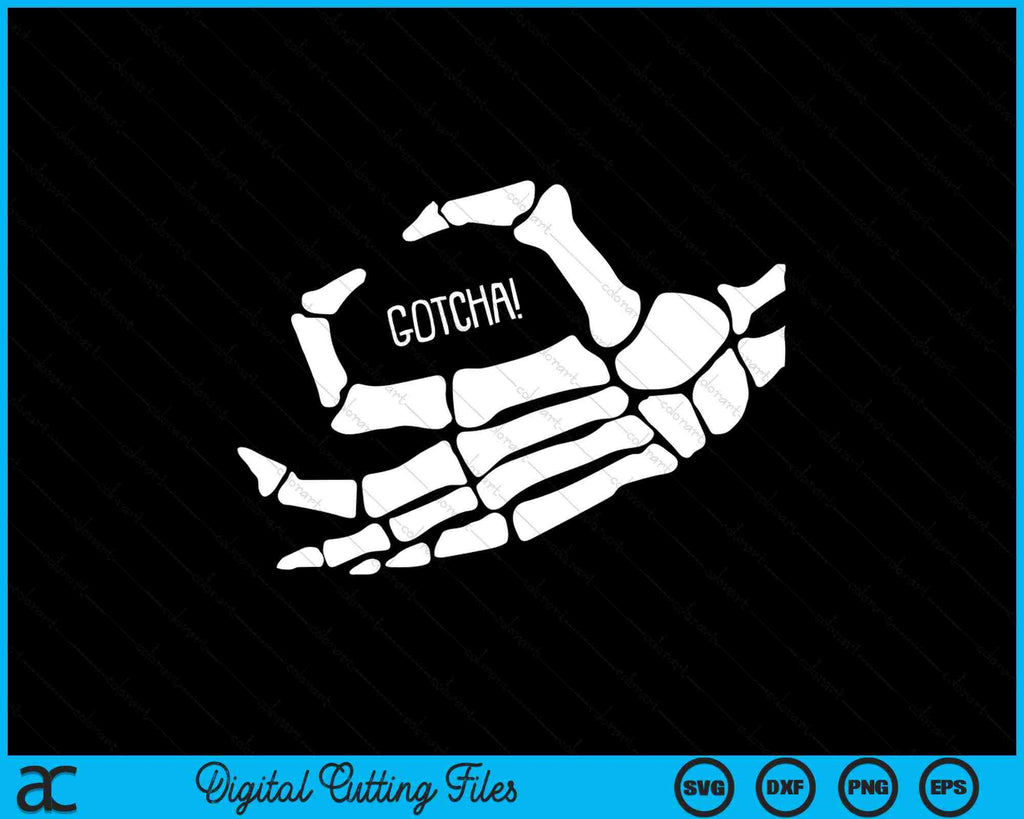 Skeleton Ok Hand Sign Lazy DIY Halloween Costume SVG Cutting Files ...