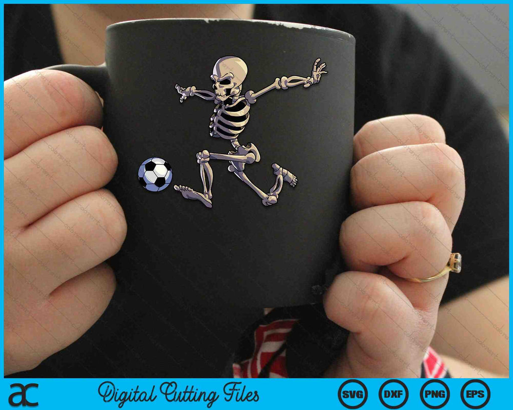 Soccer Skeleton Halloween Costume Skeleton Soccer Player SVG Files ...