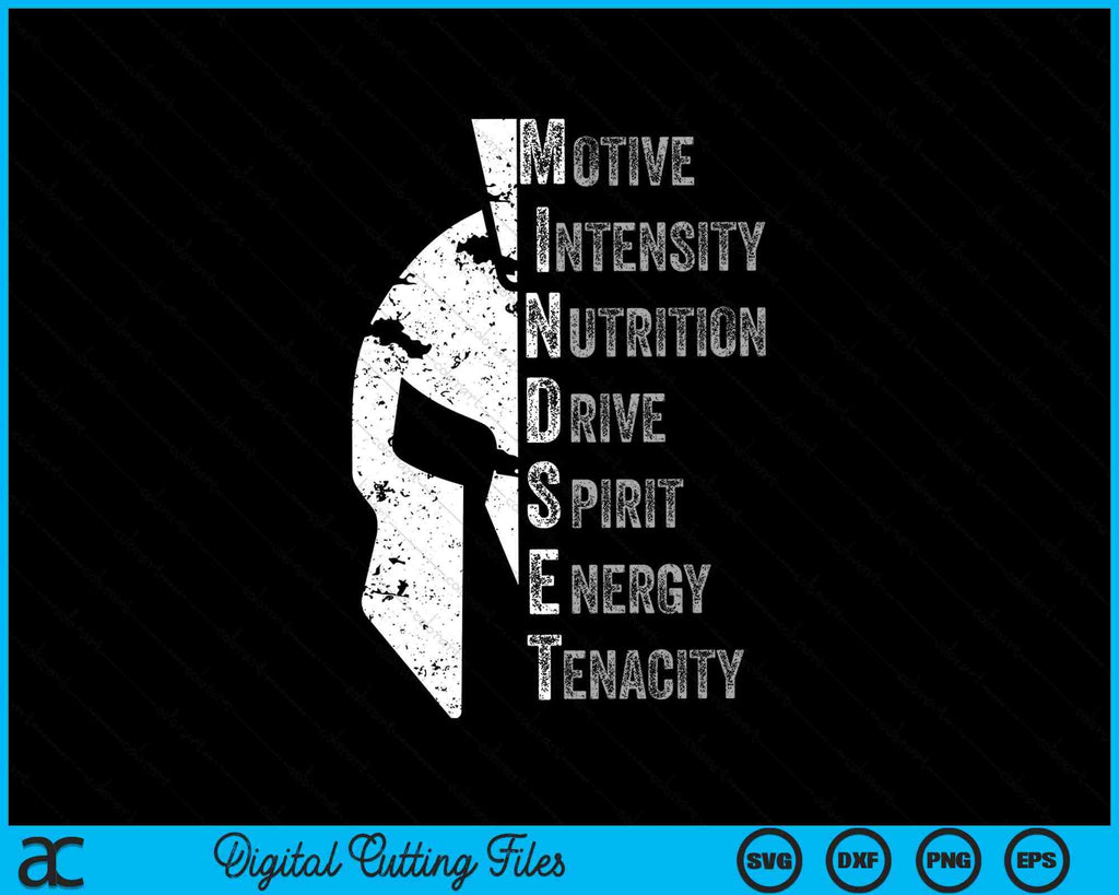 Spartan Mindset Motivational Inspirational Quote SVG Cutting Files ...