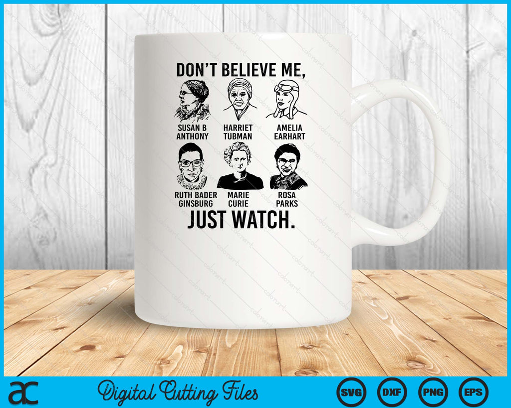 Strong Historical Women Feminist International Day SVG Digital Files ...