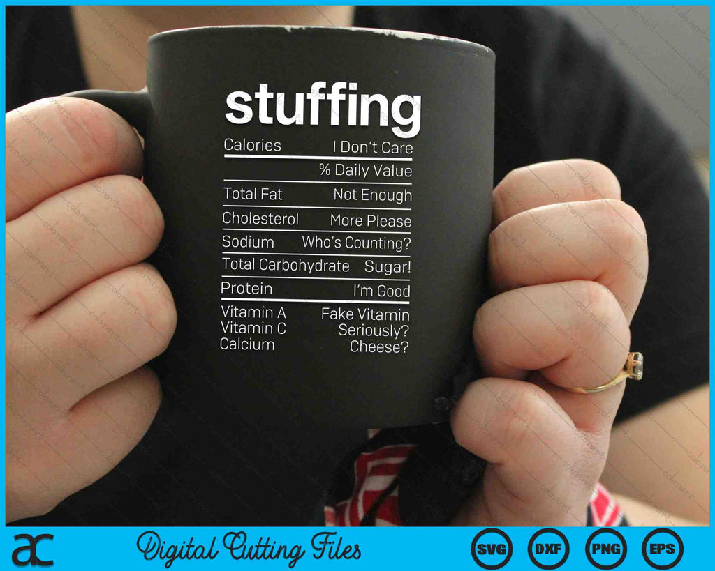 Stuffing Nutrition Facts Thanksgiving Nutrition Facts SVG PNG Files ...