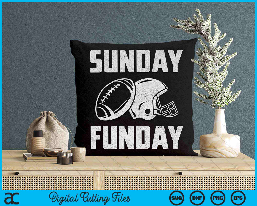 Sunday Funday Football Sports SVG PNG Digital Cutting Files ...