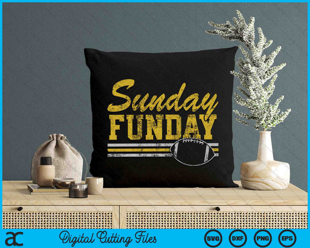 Sunday Funday Football Sports SVG PNG Cutting Printable Files ...
