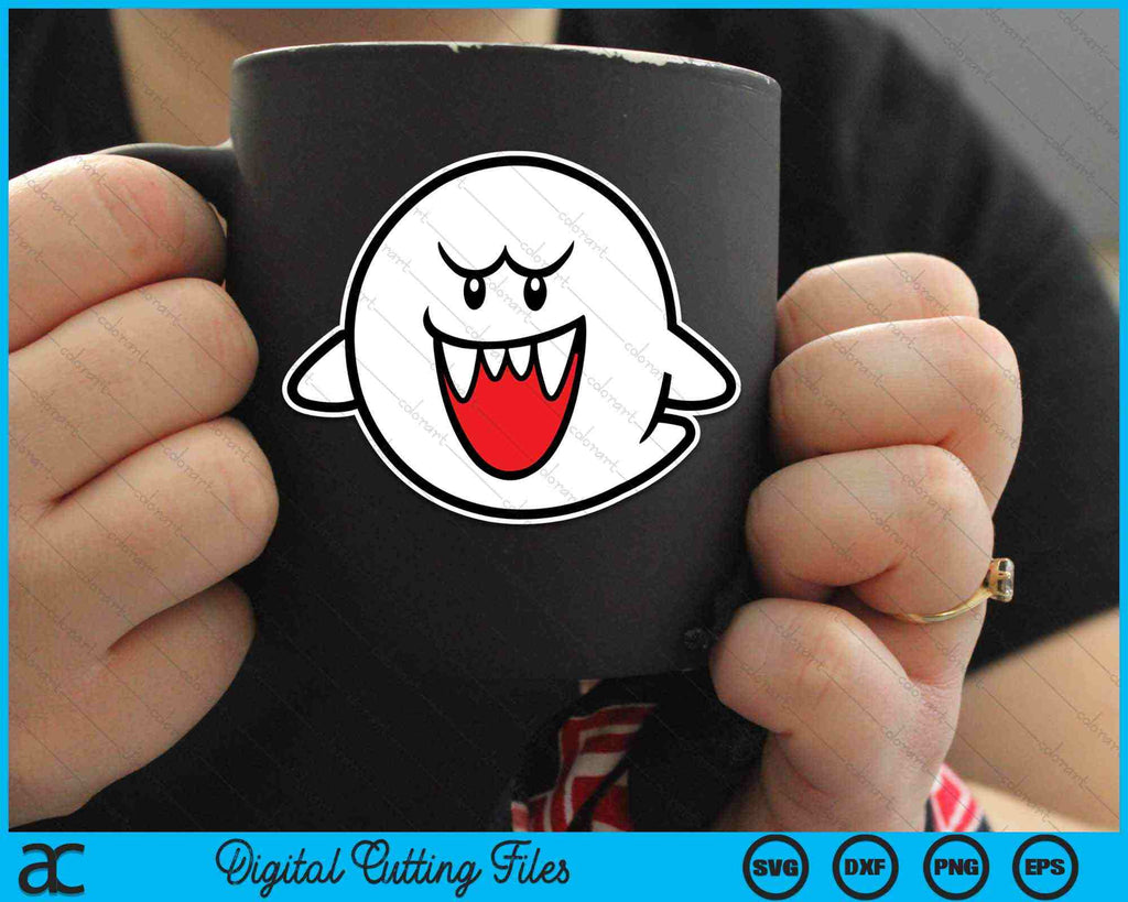 Super Mario Boo Trick Or Treat Halloween SVG PNG Cutting Files ...