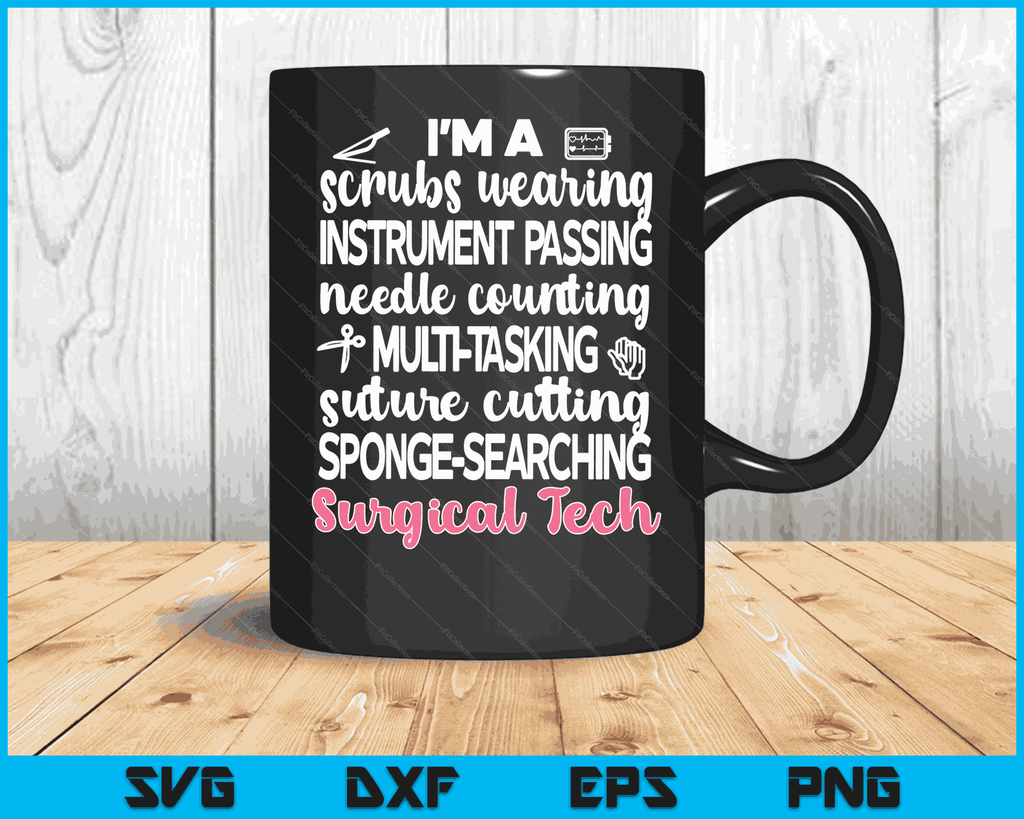 Surgical Tech Appreciation Scrub Tech Surgical Technologist SVG Files ...