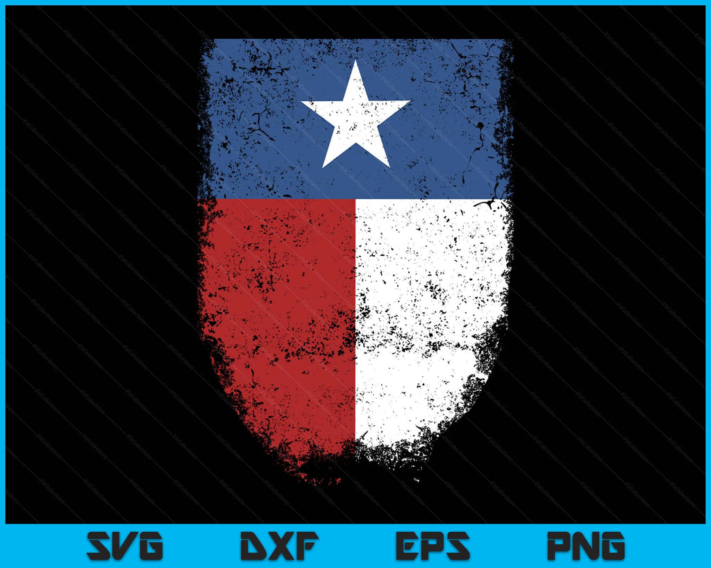 Texas Distressed Texas State Flag SVG PNG Digital Printable Files ...