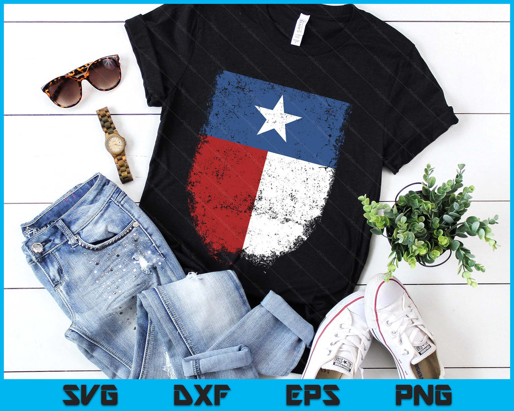 Texas Distressed Texas State Flag SVG PNG Digital Printable Files ...