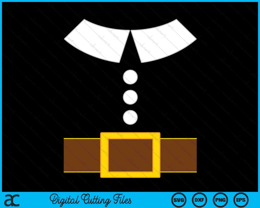 Thanksgiving Pilgrim Costume Turkey Day SVG PNG Digital Printable File ...