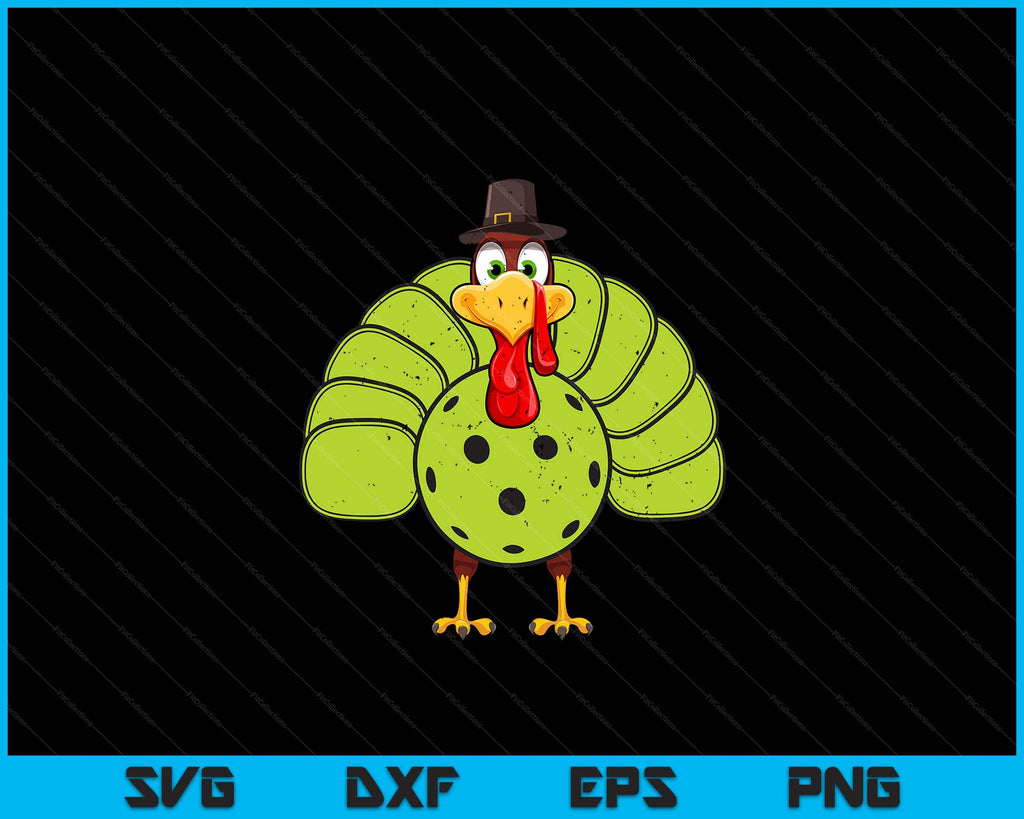 Thanksgiving Turkey Pickleball Pickle Ball SVG PNG Digital Files ...