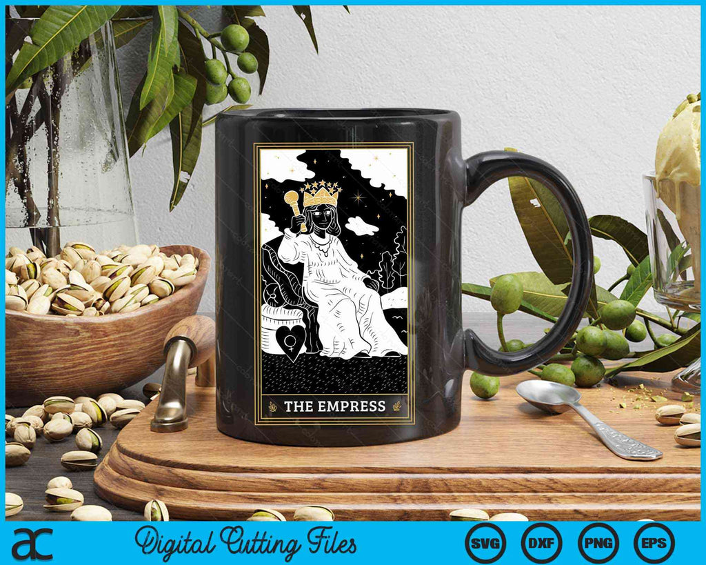 The Empress Tarot Card III Card Number 3 SVG PNG Digital Cutting Files ...