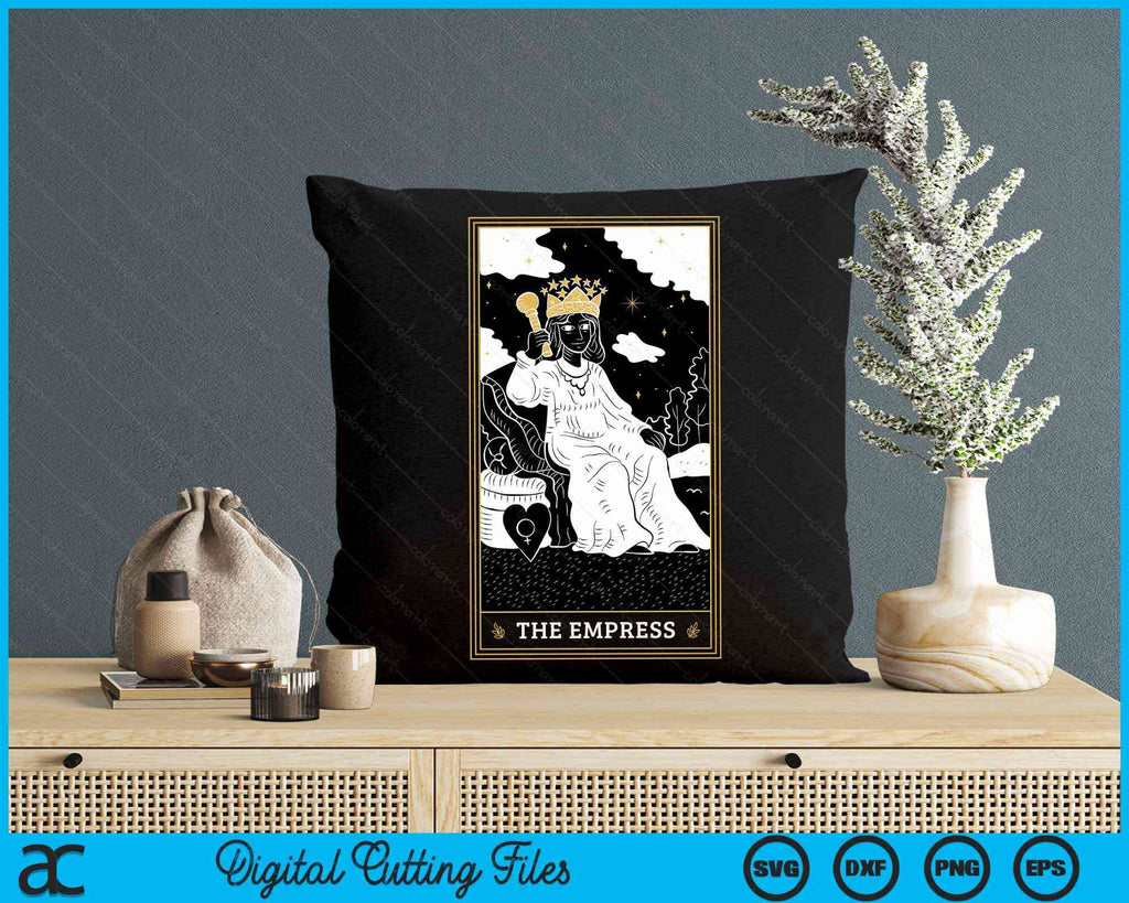 The Empress Tarot Card III Card Number 3 SVG PNG Digital Cutting Files ...