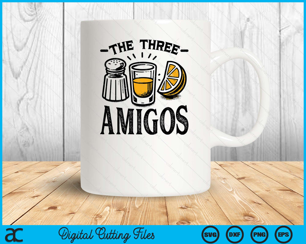 The Three Amigos Funny Drinking Lime Salt SVG PNG Digital Files ...