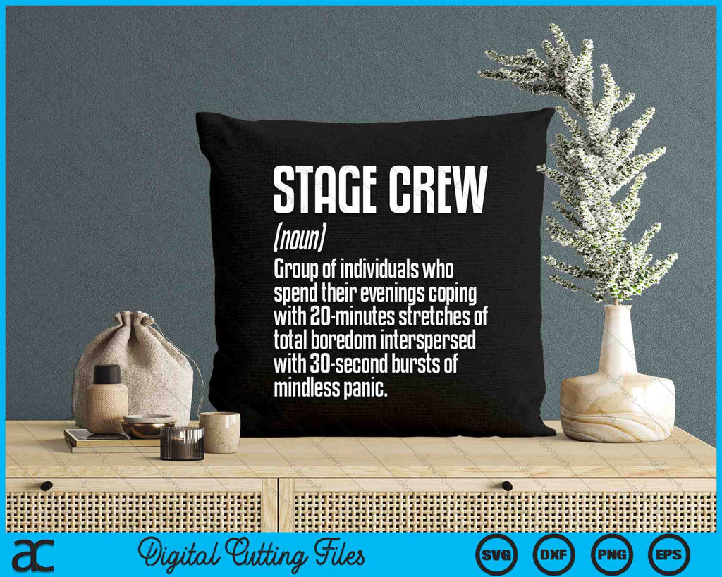 Theater Stage Crew Definition SVG PNG Digital Cutting Files ...