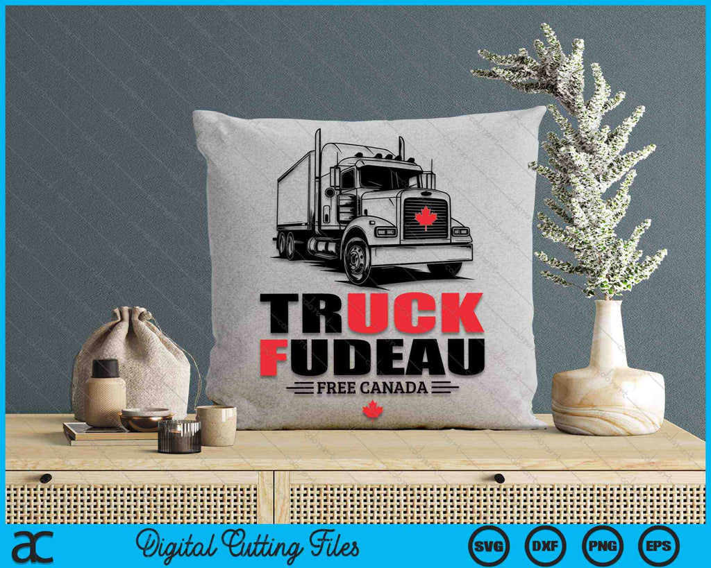 Truck Fudeau Anti Justin Trudeau Free Canada Vintage Trucker SVG Files ...