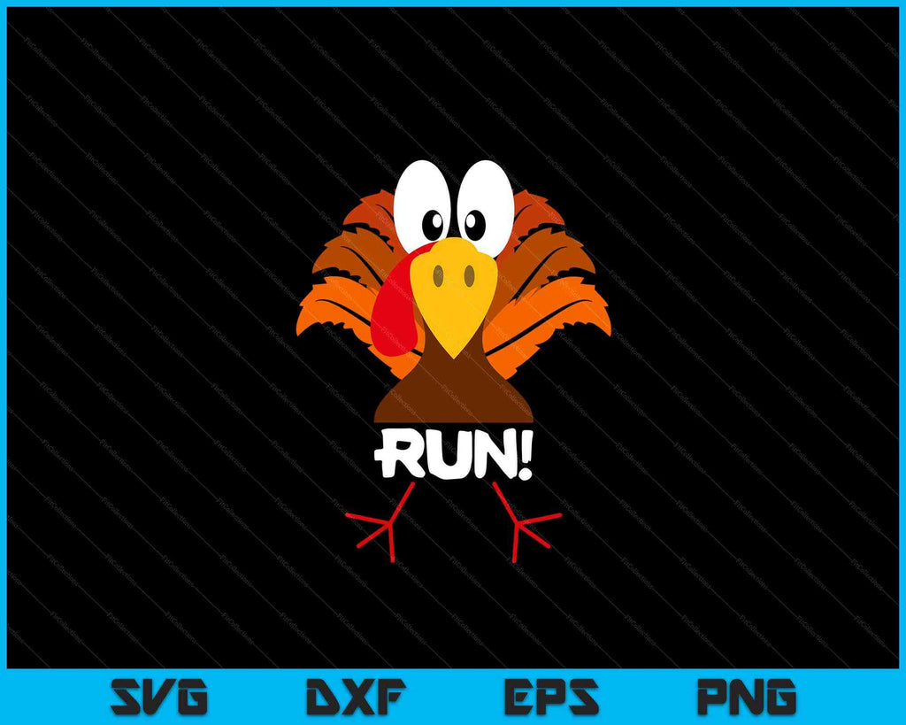 Turkey Costume Adult Running Face Turkey Trot SVG PNG Files ...