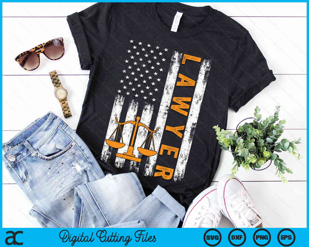USA Flag Patriotic Lawyer American Flag SVG PNG Digital Cutting Files ...