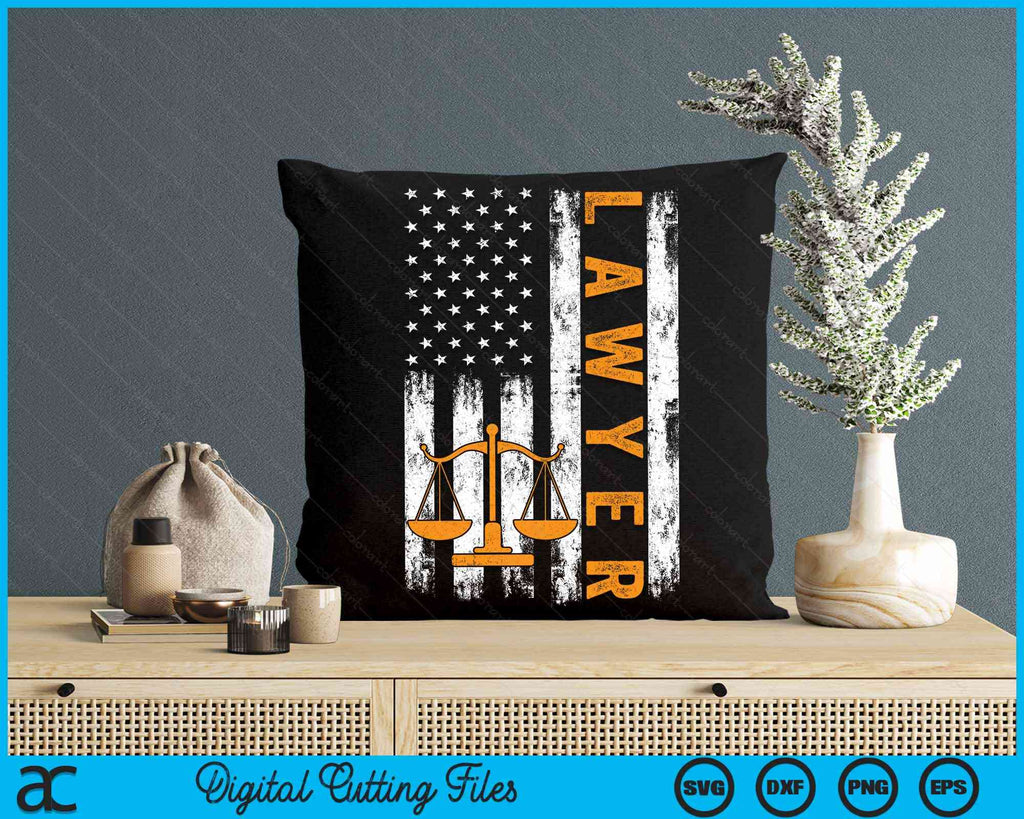 USA Flag Patriotic Lawyer American Flag SVG PNG Digital Cutting Files ...