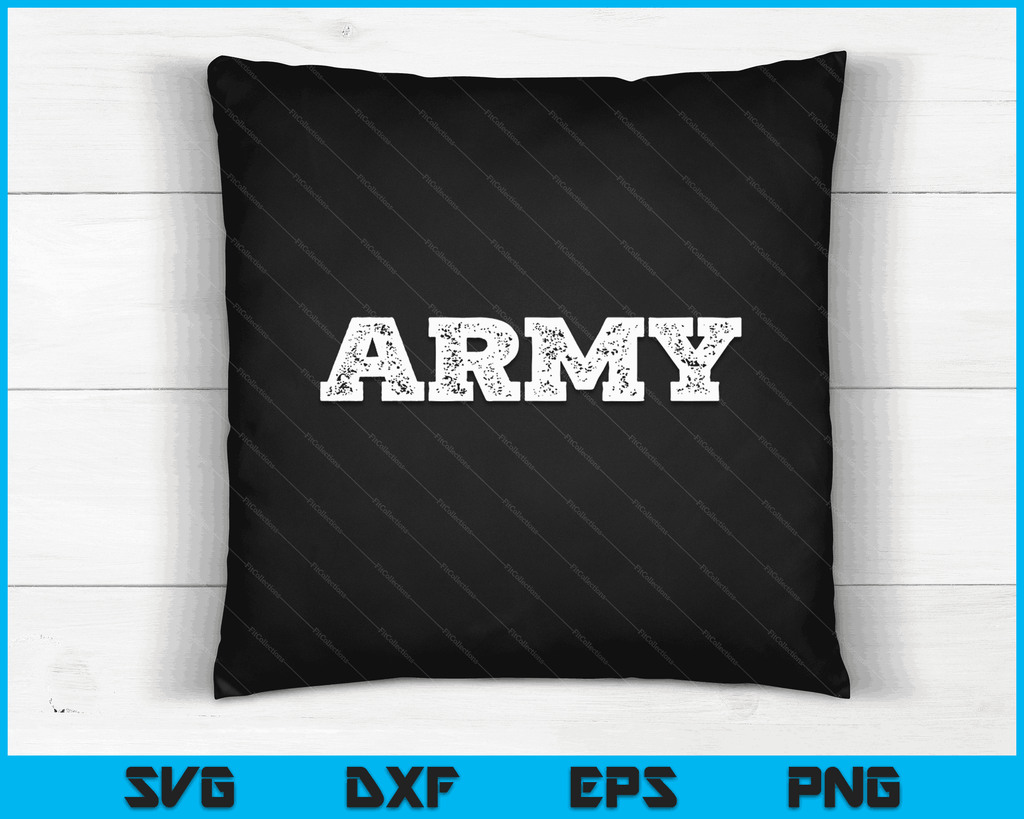 US Army Army Veteran Distressed Font SVG PNG Digital Cutting Files ...