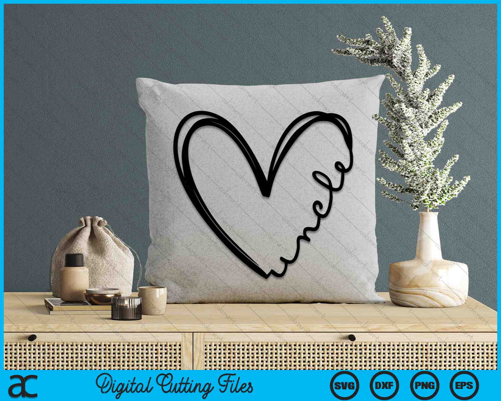 Uncle Heart SVG PNG Digital Cutting Files – creativeusarts