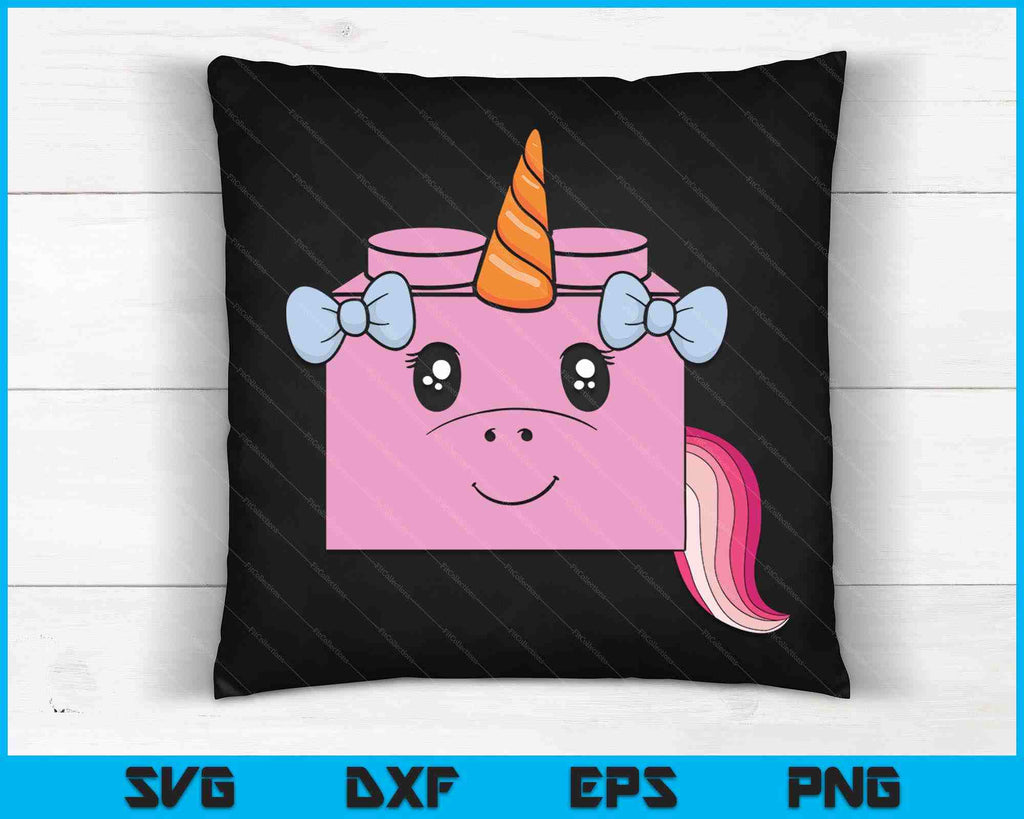 Unicorn Lover Master Builder Bricks Building Blocks SVG Files ...
