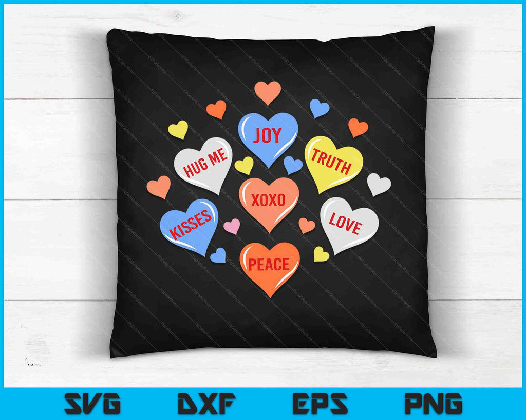 Valentijnsdag hart snoep jongens meisjes kinderen SVG PNG afdrukbare ...