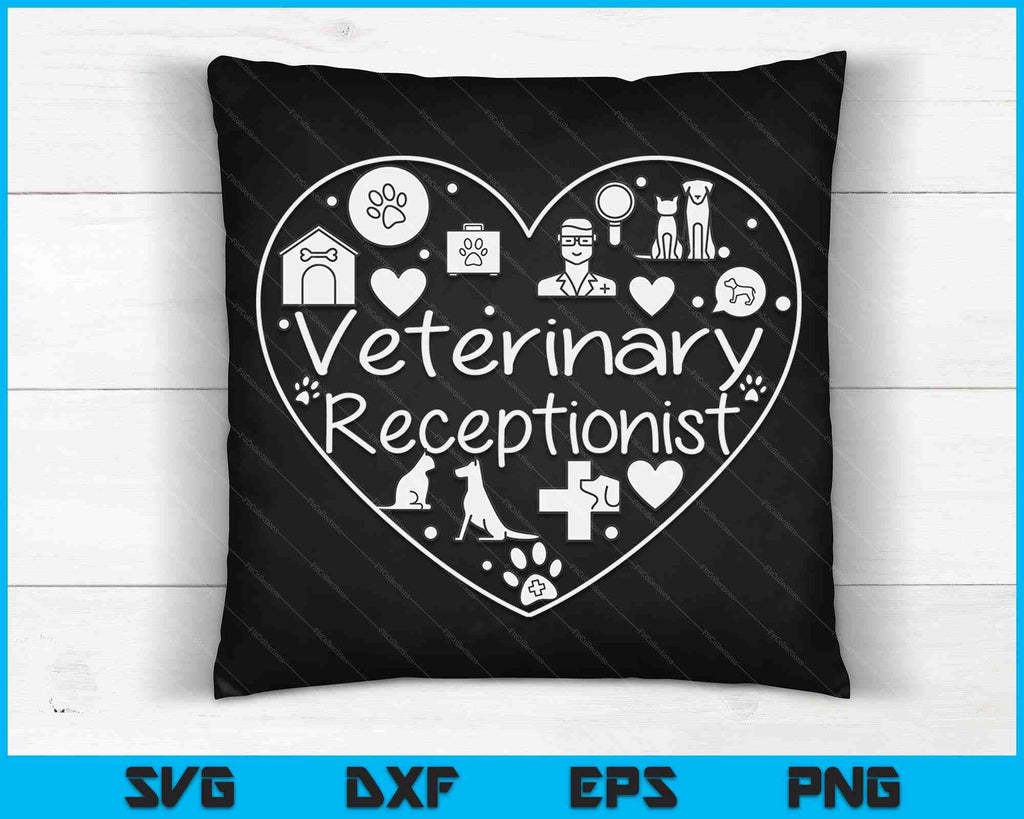 Veterinary Receptionist Veterinarian Vet Tech Assistant SVG PNG Files ...