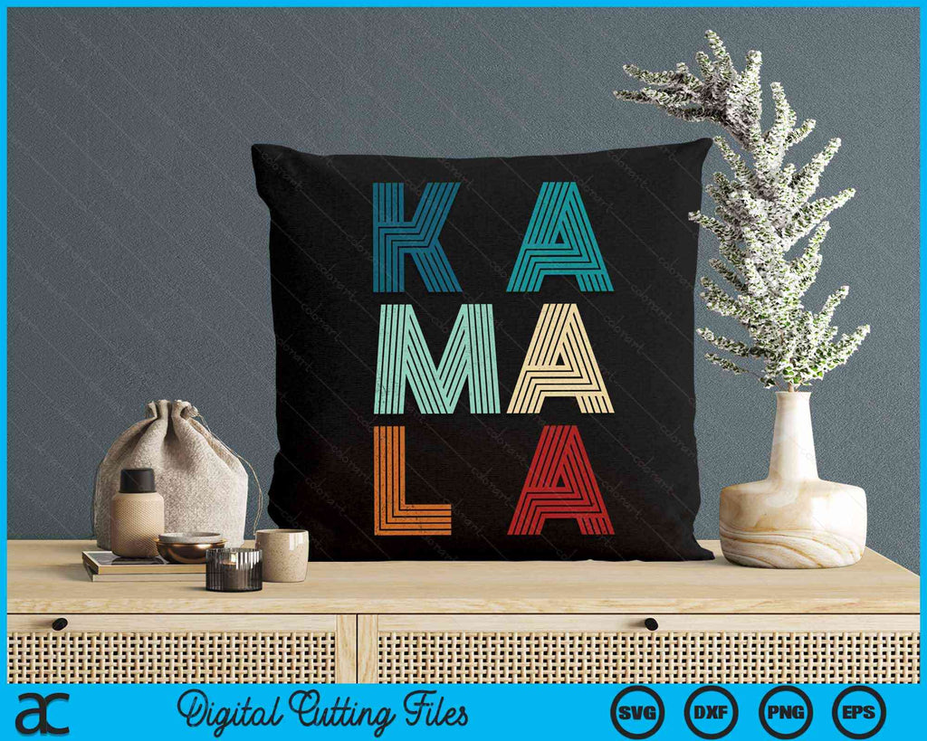 Vintage Kamala Harris 2024 Kamala Multi colors Name SVG Cutting Files ...