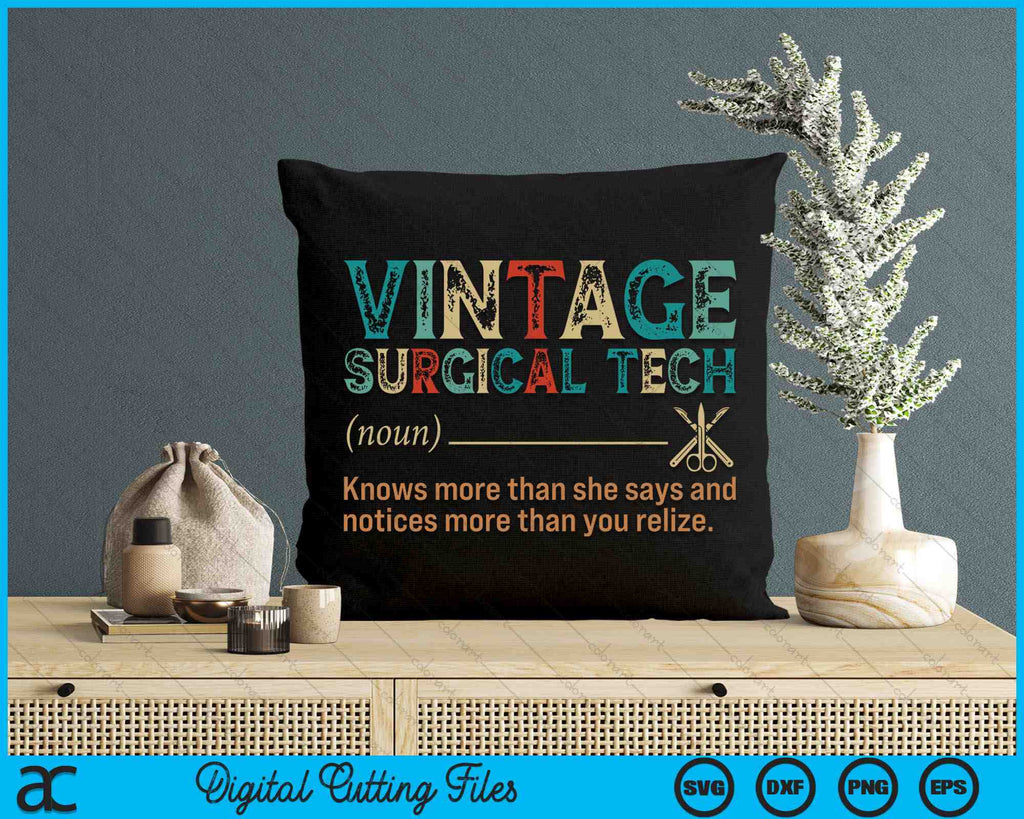 Vintage Surgical Tech SVG PNG Digital Printable Files – creativeusarts
