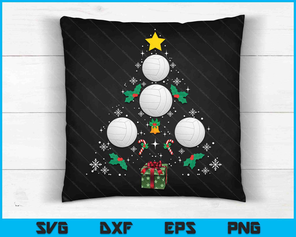 Volleyball Christmas Tree Christmas Volleyball SVG Files – creativeusarts
