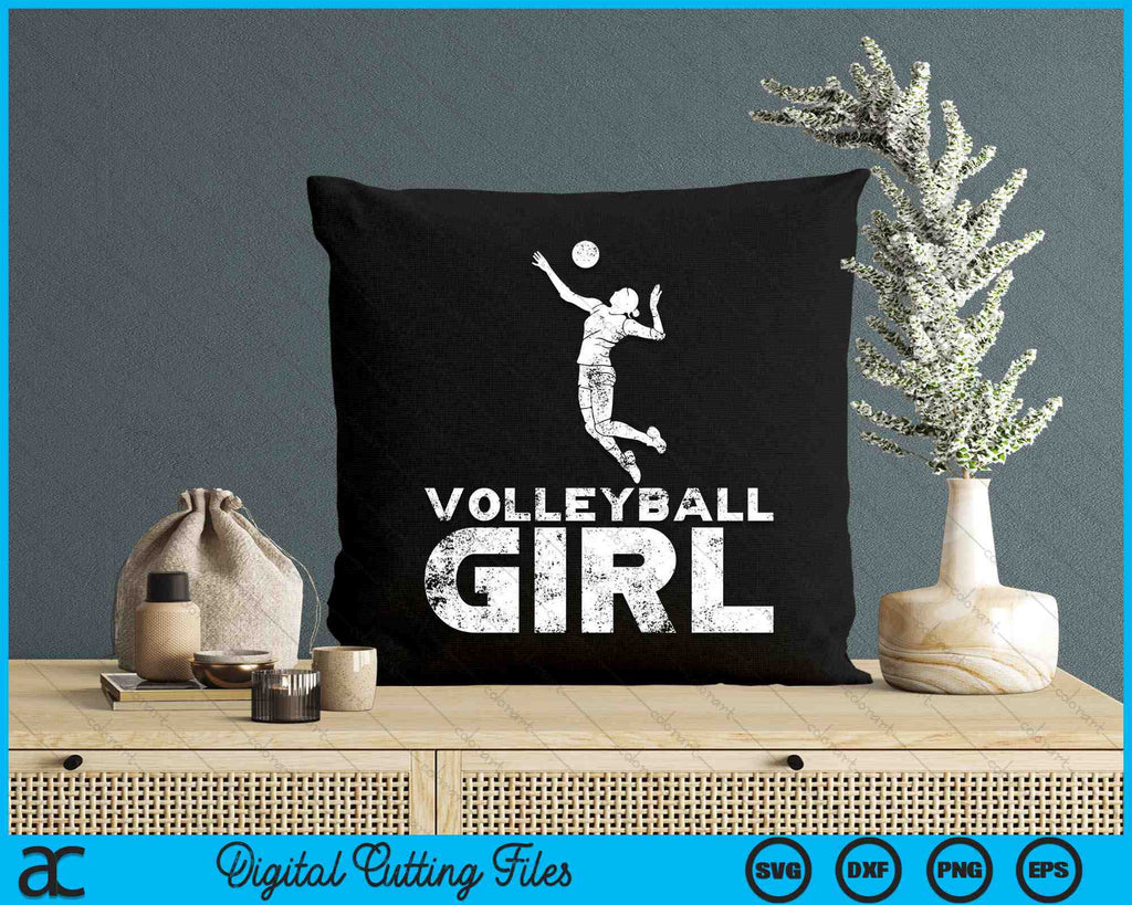 Volleyball Girl Player Spiker Setter SVG PNG Digital Printable Files ...