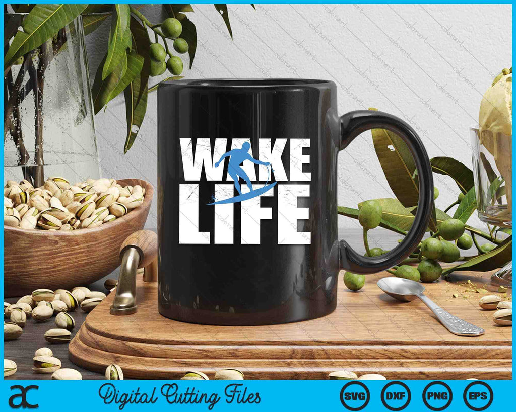 Wake Surfing Life Gift Boat Lake Wake surfing SVG PNG Digital File ...