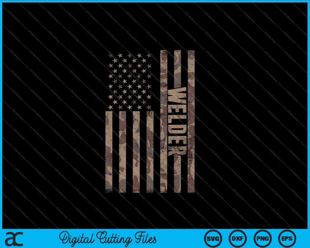 Welder American Flag Gift Welding SVG PNG Digital Cutting File ...