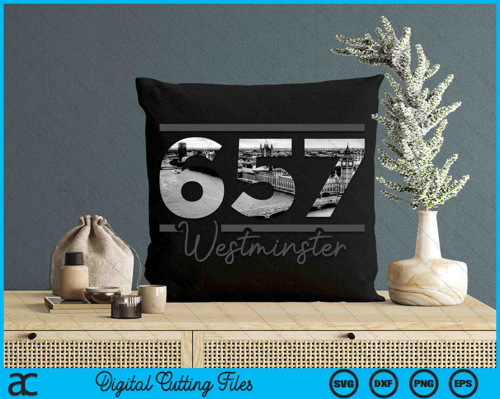 Westminster 657 Area Code Skyline California Vintage SVG Cutting Files ...