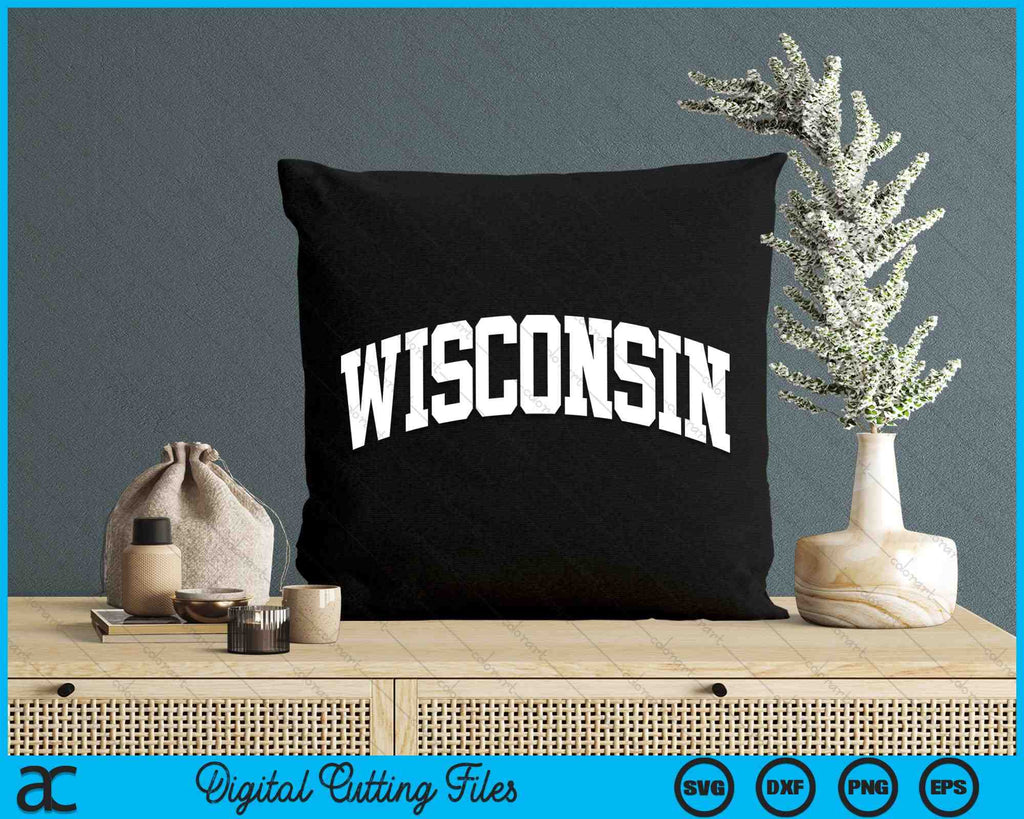 Wisconsin Throwback Design Classic SVG PNG Digital Cutting Files ...