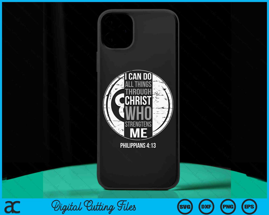 Pool Ball Bible Verse Christian Sayings Philippians 4-13 SVG PNG Files ...