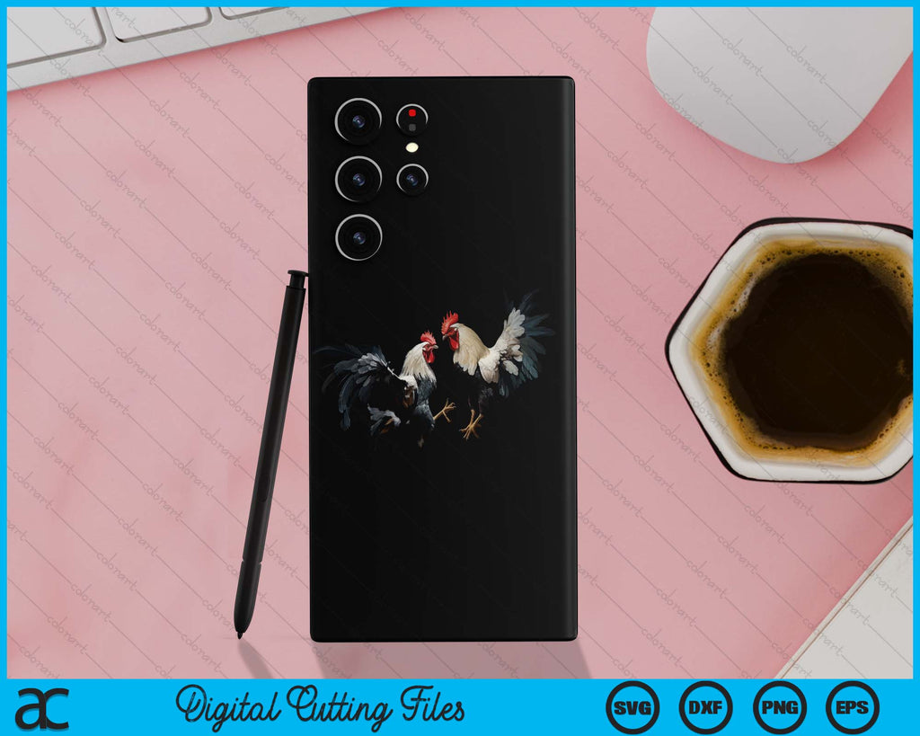 De Gallos Cockfighter Game Fowl Cockfighting Rooster Case SVG PNG File ...