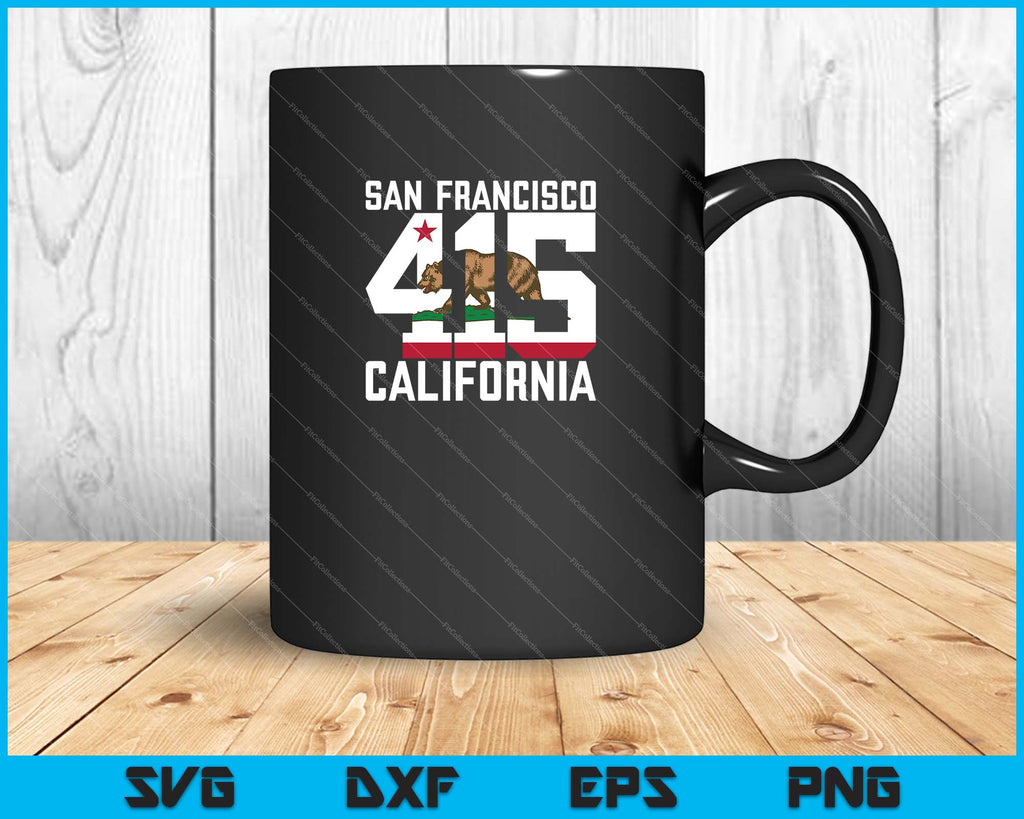 Area Code 415 San Francisco California SVG PNG Files – creativeusarts